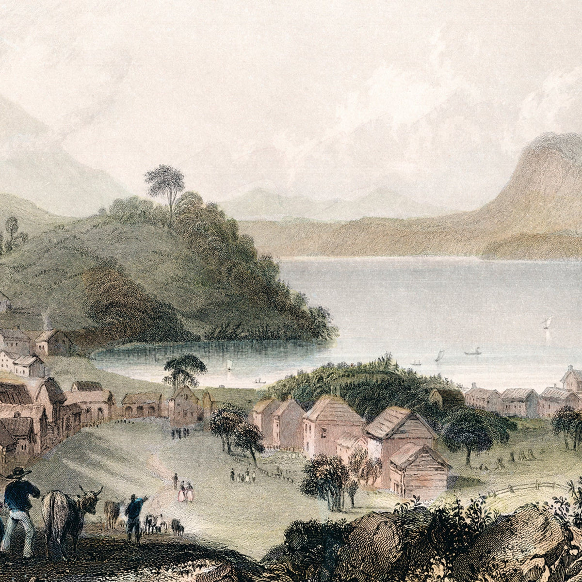 Georgeville with Owl's Head and Mount Elephant Wallpaper Sample by ...